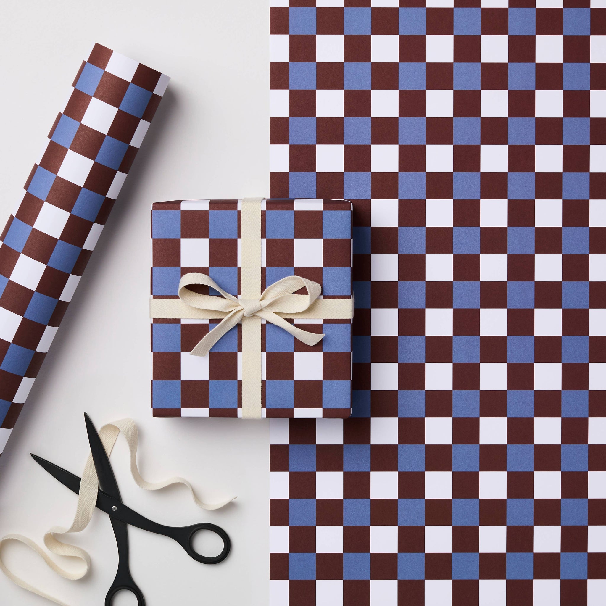 BLUE/RUSSET BRUGGE TILE GIFT WRAP – Kate Sheridan