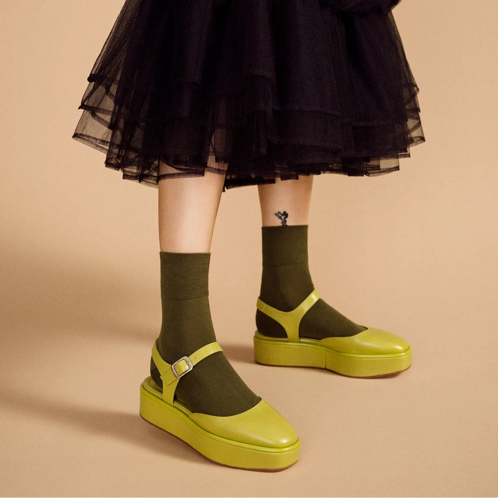 Trouser Crew Moss Socks – Kate Sheridan